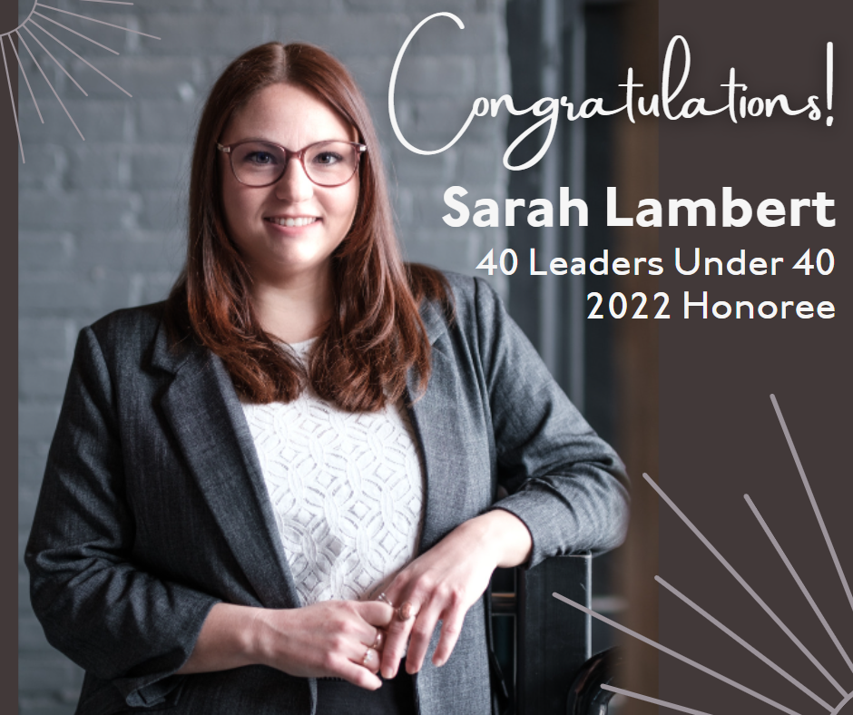 Sarah Lambert named among 40 Leaders Under 40 | Community Foundation of ...